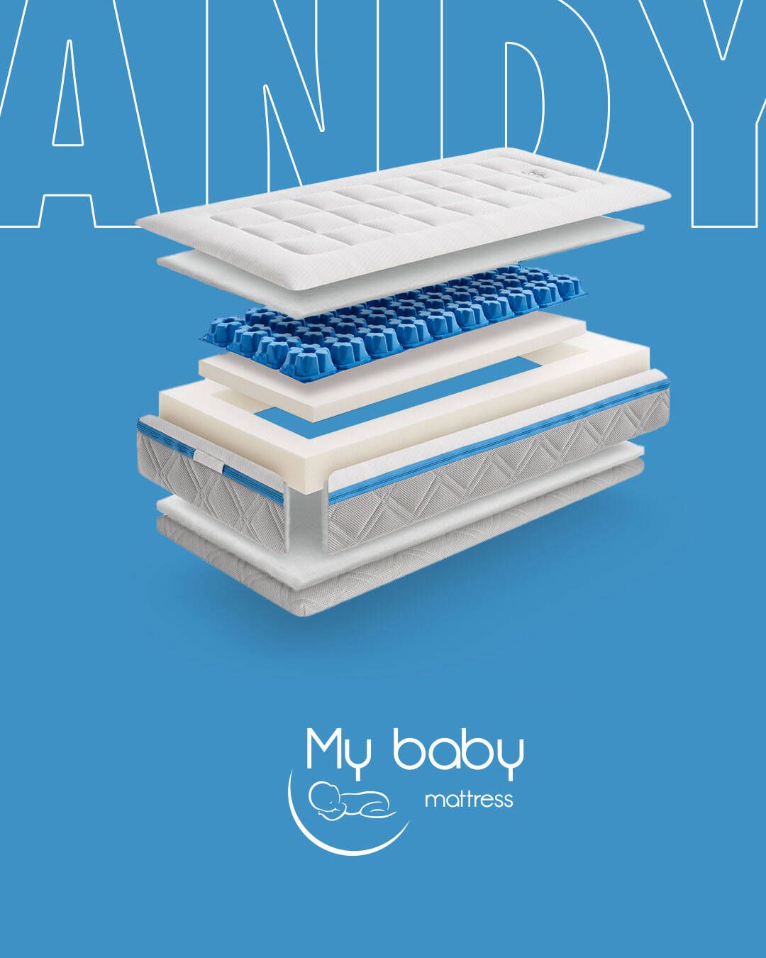Colchón Andy My Baby Matress - Ares Baby, todo para tu bebé